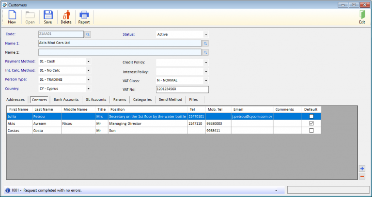 Sofia Customer Relationship Management – Cycom Business Solutions Ltd