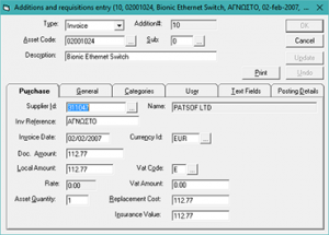 Fixed Assets Register – Cycom Business Solutions Ltd