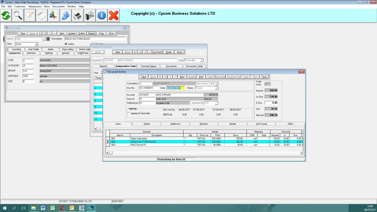 Sales Order Processing System – Cycom Business Solutions Ltd